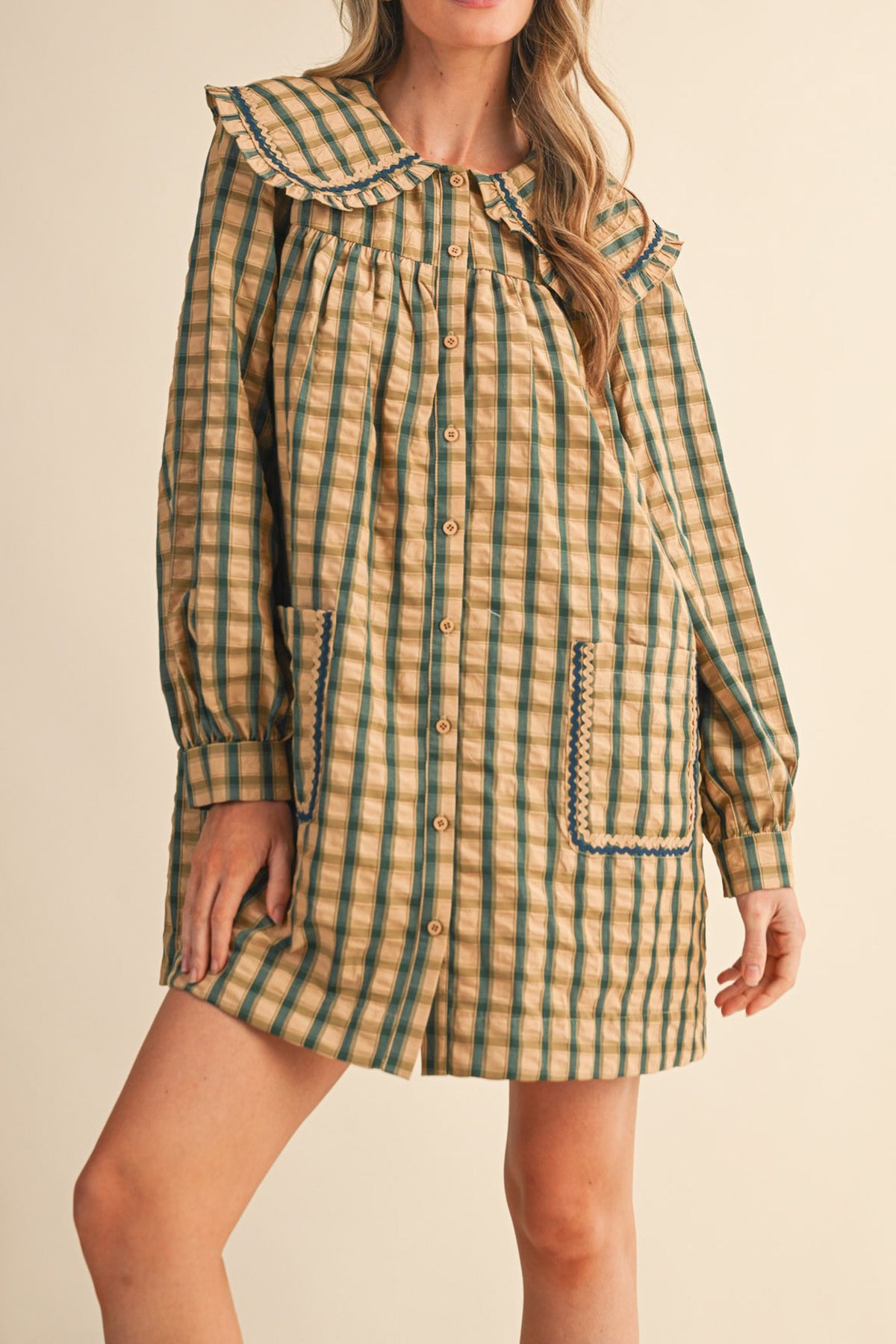 Allison Plaid Peter Pan Collar Dress *S-L* | Women’s Clothing ...
