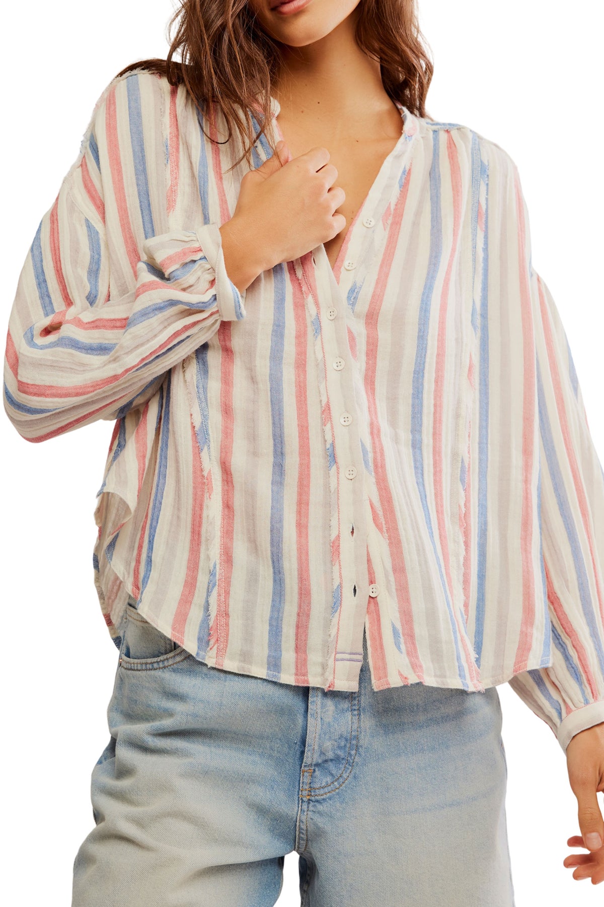 Striped Valley Double Cloth Top // Free People *XS-XL* | Women’s ...