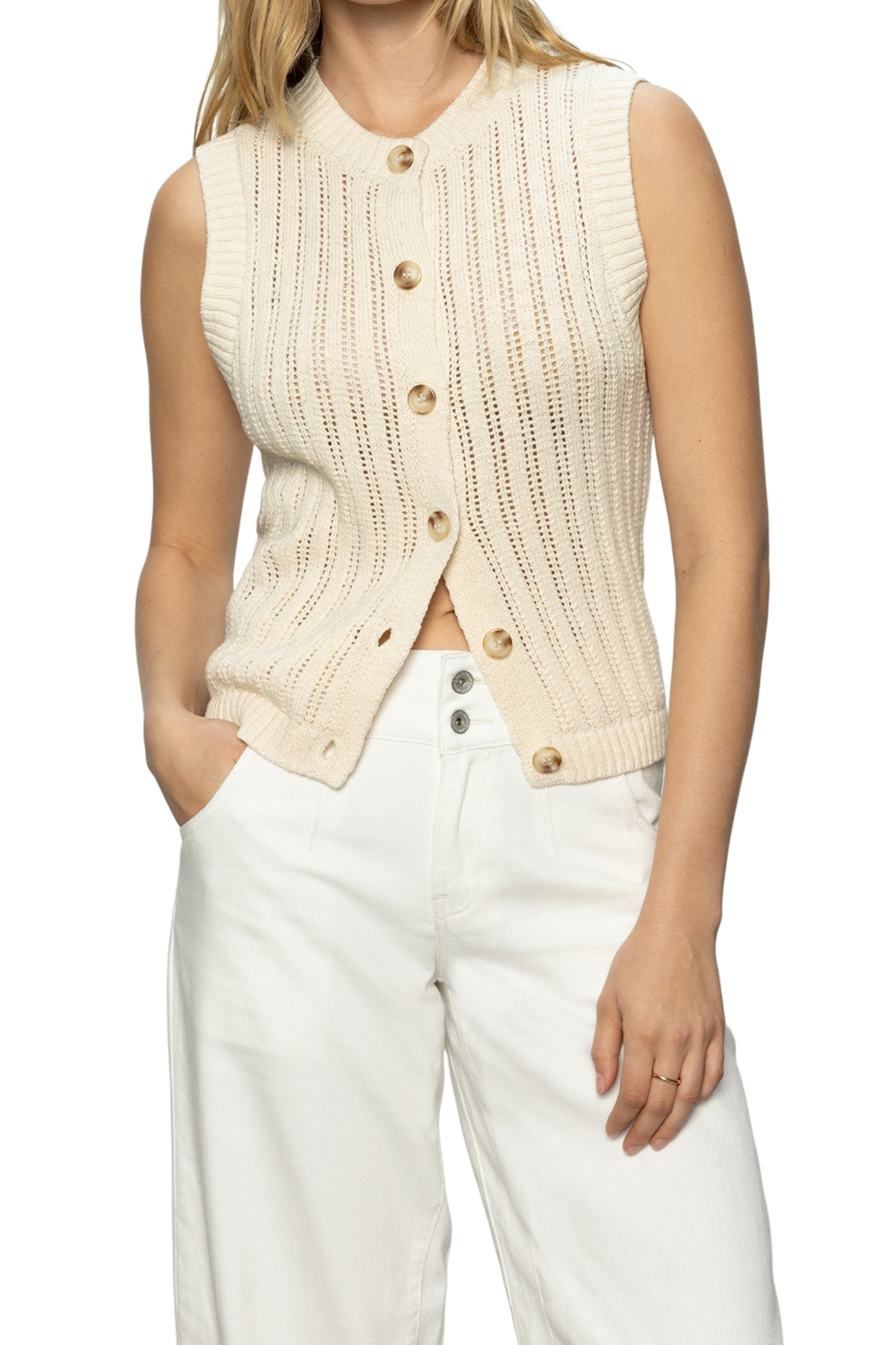 Natural Pointelle Shell *XS-XL* | Women’s Clothing | Personify ...