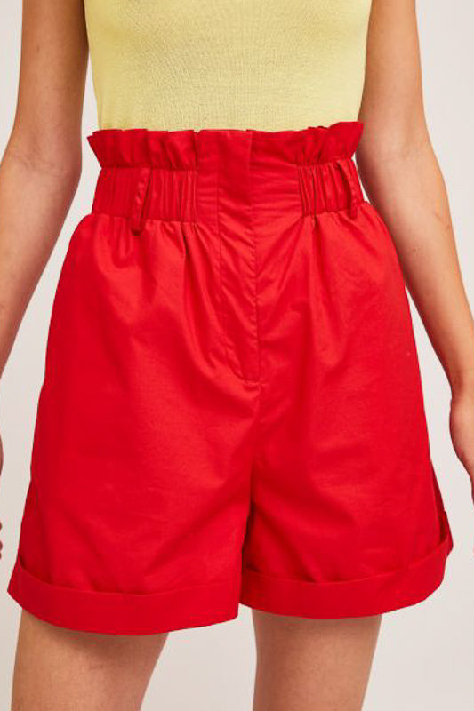 Cherry Red High Waisted Shorts | Women's Clothing | Personify ...