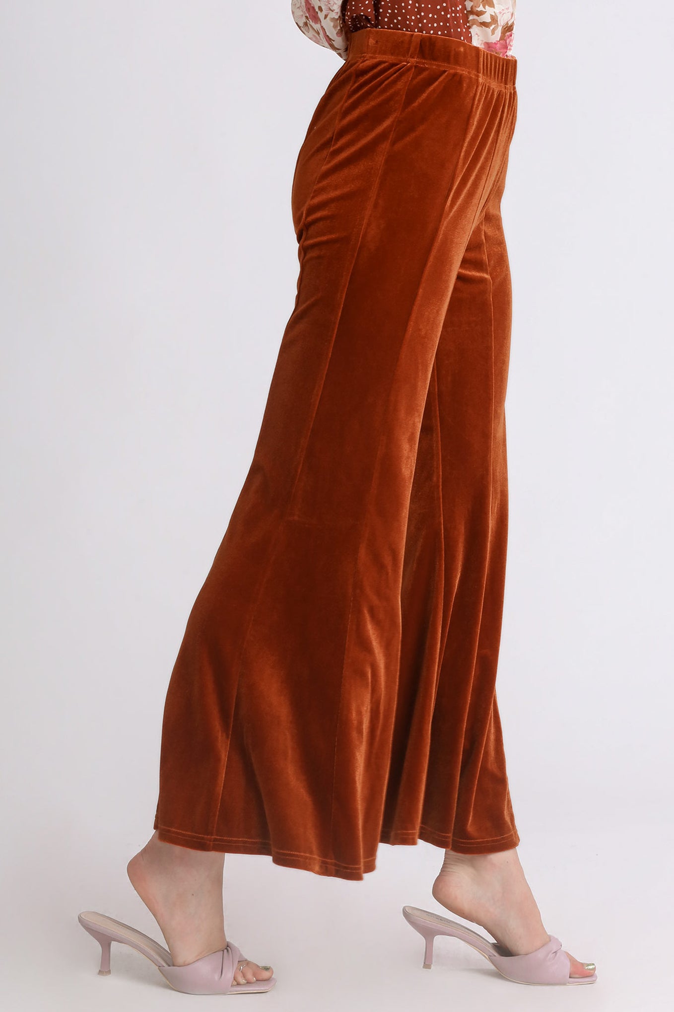 Felicity Burnt Orange Velvet Flares *S-L* | Women's Clothing ...