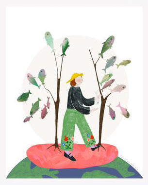 Fish Tree Art Print | Home Goods | Personify – Personify Shop