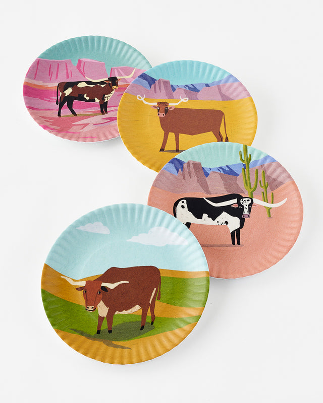 Longhorn Melamine Paper Plate Set - Large | Home Goods | Personify ...