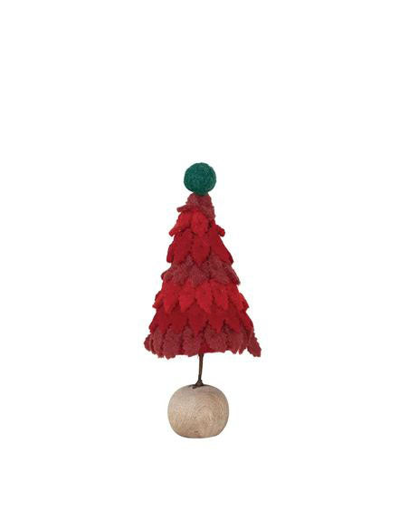 Poppy Red Felt Tree | Holiday | Personify – Personify Shop